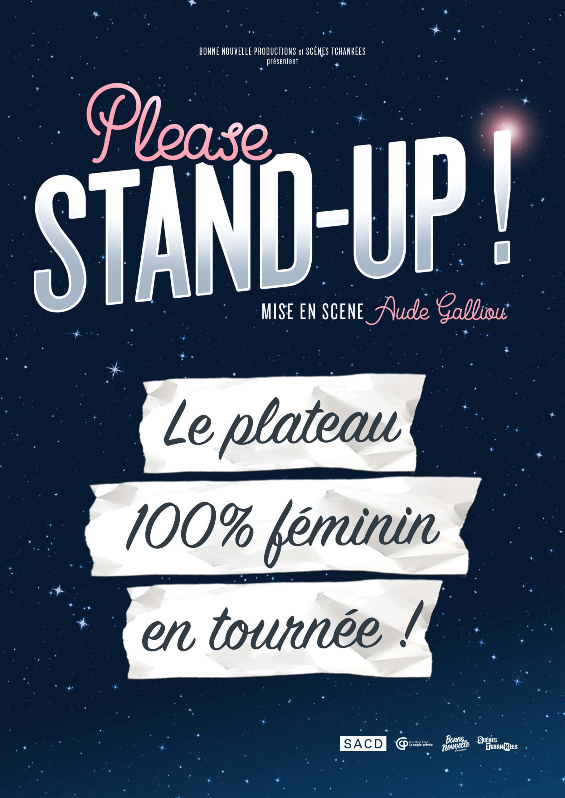 Please Stand Up - présenté par Nicole Ferroni - Théâtre 100 Noms